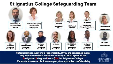The St Ignatius College safeguarding team - St Ignatius College